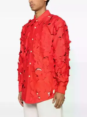 Marni Cut-out Detail Cotton Shirt