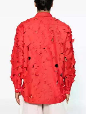 Marni Cut-out Detail Cotton Shirt