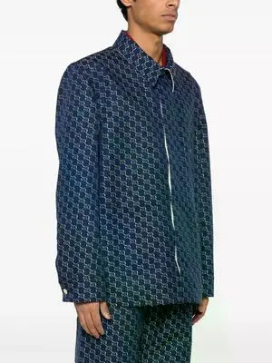Gucci Gg Shadow-jacquard Cotton Jacket