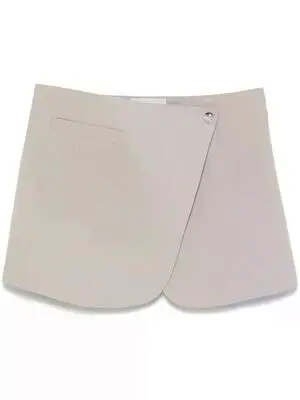 Coperni Tailored Mini Skirt - Neutrals