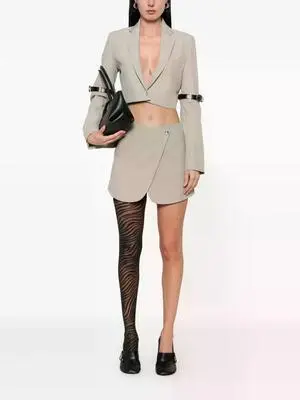 Coperni Tailored Mini Skirt - Neutrals
