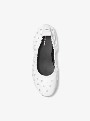 Michael Kors Amy Studded Leather Ballet Flat