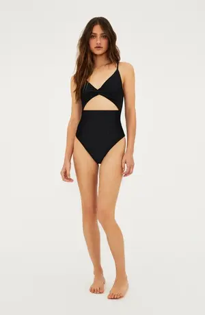 Beach Riot Annalisa Textured One-piece Swimsuit
