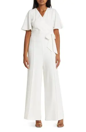 KIYONNA Karina Crepe Jumpsuit - Ivory
