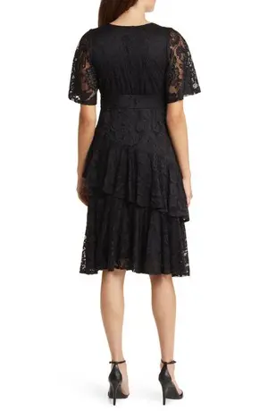 KIYONNA Lace Affair Cocktail Dress - Onyx