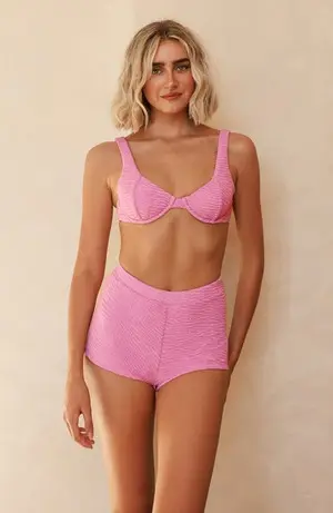 DIPPIN DAISY'S Farrah Elastic Waist Booty Short - Bloom