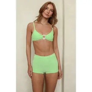DIPPIN DAISY'S Farrah Elastic Waist Booty Short - Paradise Green