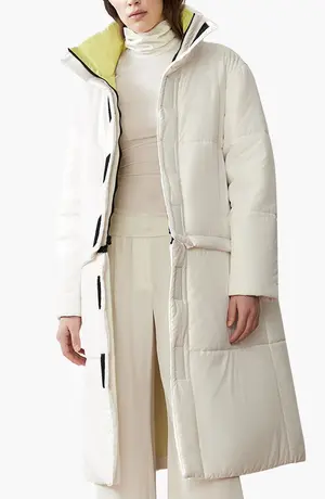Caalo Reversible Convertible Down Coat - Off-white