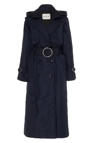 Caalo Down Filled Satin Trench