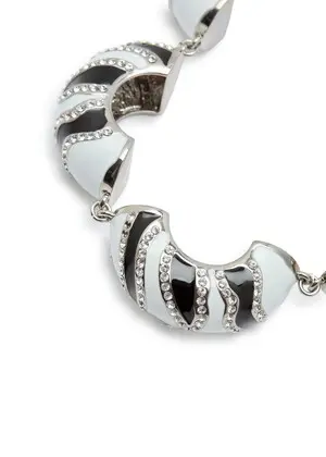 Jacquemus Le Collier Zebra Enamelled Necklace