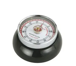 ZASSENHAUS Magnetic Retro 60 Minute Kitchen Timer - Black