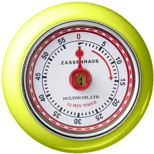 ZASSENHAUS Magnetic Retro 60 Minute Kitchen Timer - Kiwi