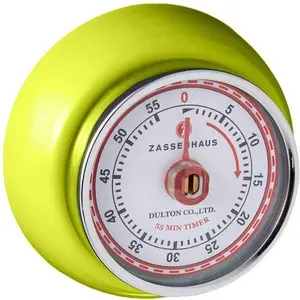ZASSENHAUS Magnetic Retro 60 Minute Kitchen Timer - Kiwi