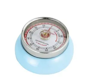ZASSENHAUS Magnetic Retro 60 Minute Kitchen Timer - Light Blue