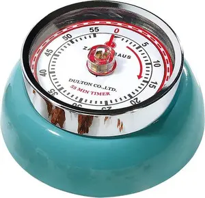 ZASSENHAUS Magnetic Retro 60 Minute Kitchen Timer - Teal