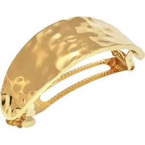 L. Erickson Alia Oval Ponytail Barrette - Gold