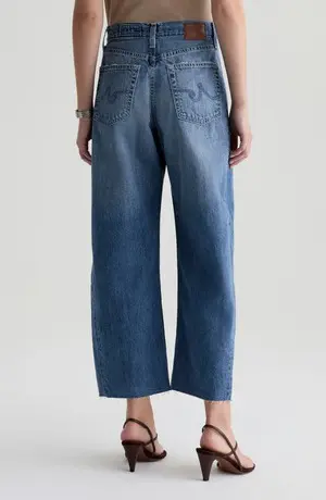Ag Hattie High-rise Barrel Leg Jeans - Yellowstone