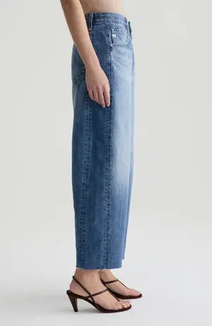 Ag Hattie High-rise Barrel Leg Jeans - Yellowstone
