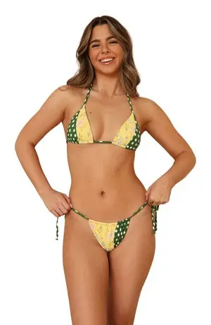 DIPPIN DAISY'S Ava Triangle Bikini Top - Luna Verde