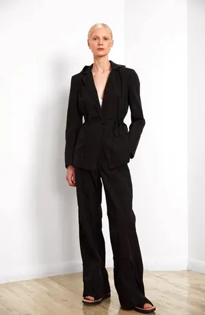 Caalo Water-resistant Travel Blazer - Black
