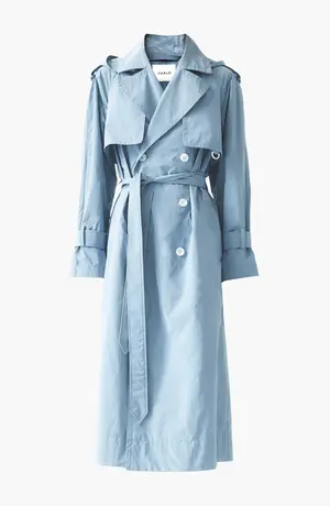 Caalo Water-resistant Hooded Trench Coat