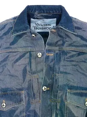 VIVIENNE WESTWOOD Crinkled Denim Jacket