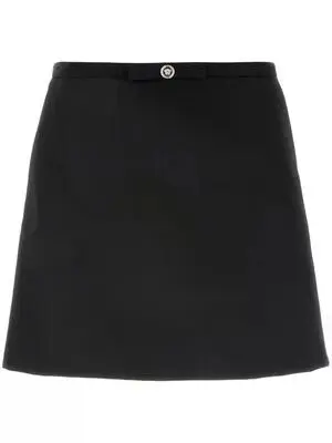 Versace Wool Mini Skirt