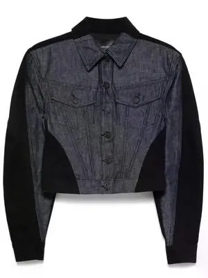 MUGLER Colour-block Denim Jacket