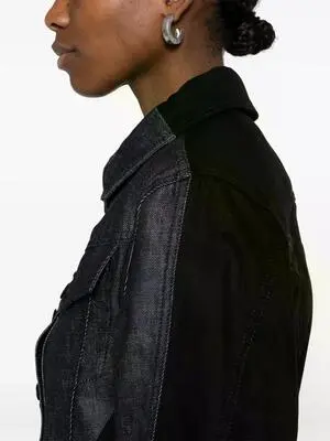 MUGLER Colour-block Denim Jacket