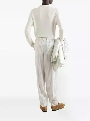 Dolce & Gabbana Striped Trousers - White