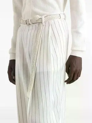 Dolce & Gabbana Striped Trousers - White