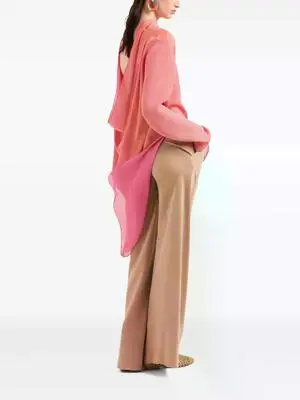 Giorgio Armani Mulberry-silk Palazzo Pants