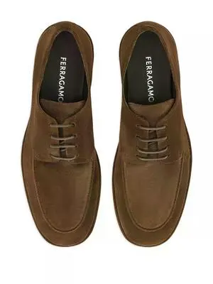 FERRAGAMO Suede Derby Shoes
