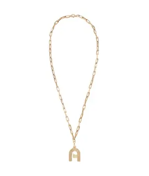 Adina Reyter Groovy Diamond Initial Hinged Charm Necklace