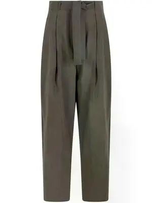 Giorgio Armani Pleated Belted Trousers