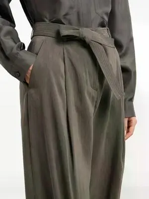 Giorgio Armani Pleated Belted Trousers