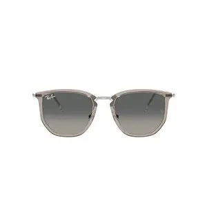 Ray-ban Sunglasses With Irregular Frame And Grey Lenses - Silver