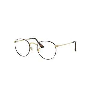 Ray-ban Round Metal Optics Eyeglasses Frame - Matte Arista Gold