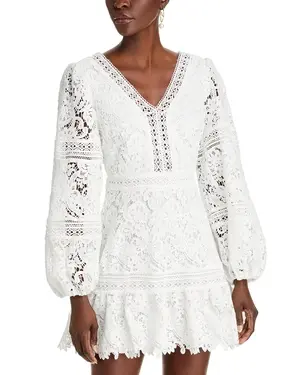 Aqua Lace Inset Dress