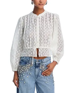 Aqua Lace Blouse