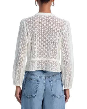 Aqua Lace Blouse