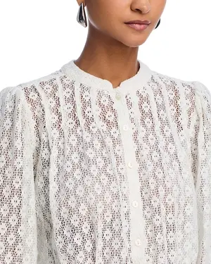Aqua Lace Blouse