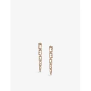 BVLGARI B.zero1 18ct Rose-gold Diamond Drop Earrings - Rose Gold