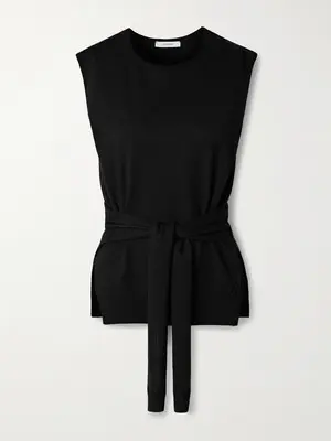 LEMAIRE Tie-detailed Wool-blend Tank