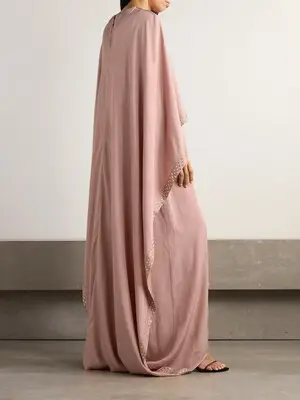 Stella McCartney Cape-effect Crystal-embellished Gown