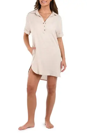 La Blanca Delphine Cover-up Shift - Taupe