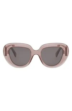 Celine Bold 3 Dots 51mm Butterfly Sunglasses - Pink / Other / Smoke