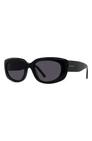 Givenchy Gv Day 54mm Geometric Sunglasses - Sblk/smk