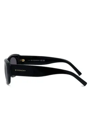 Givenchy Gv Day 54mm Geometric Sunglasses - Sblk/smk