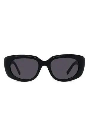 Givenchy Gv Day Geometric Sunglasses - Shiny Black / Smoke